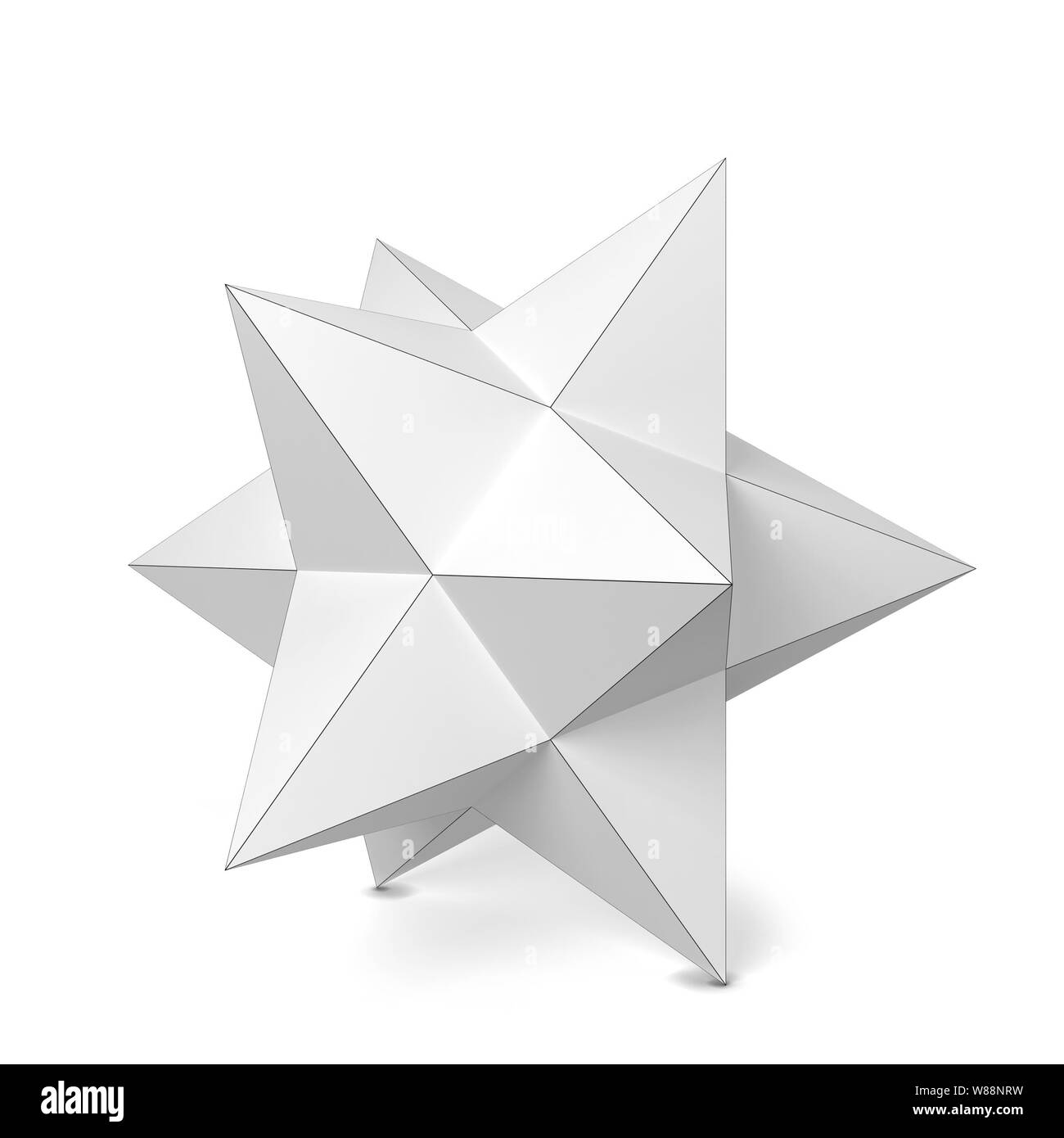 Abstract shape. 3d illustration isolated on white background Stock ...