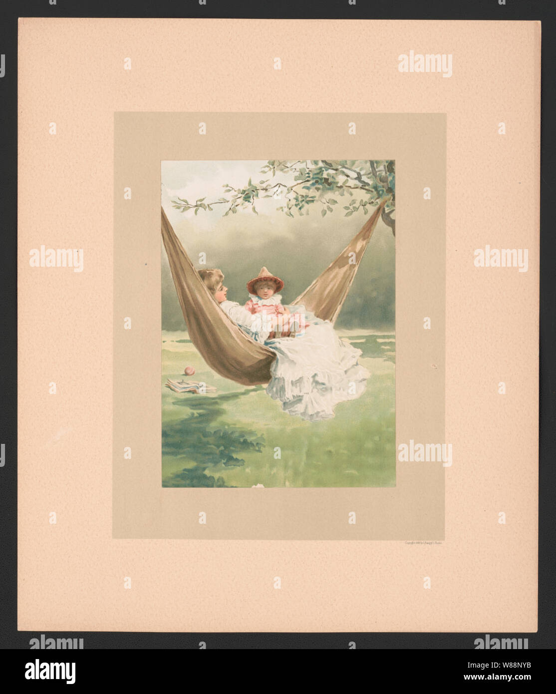 In August - illustration for Baby's Lullaby Book by Charles Stuart ...