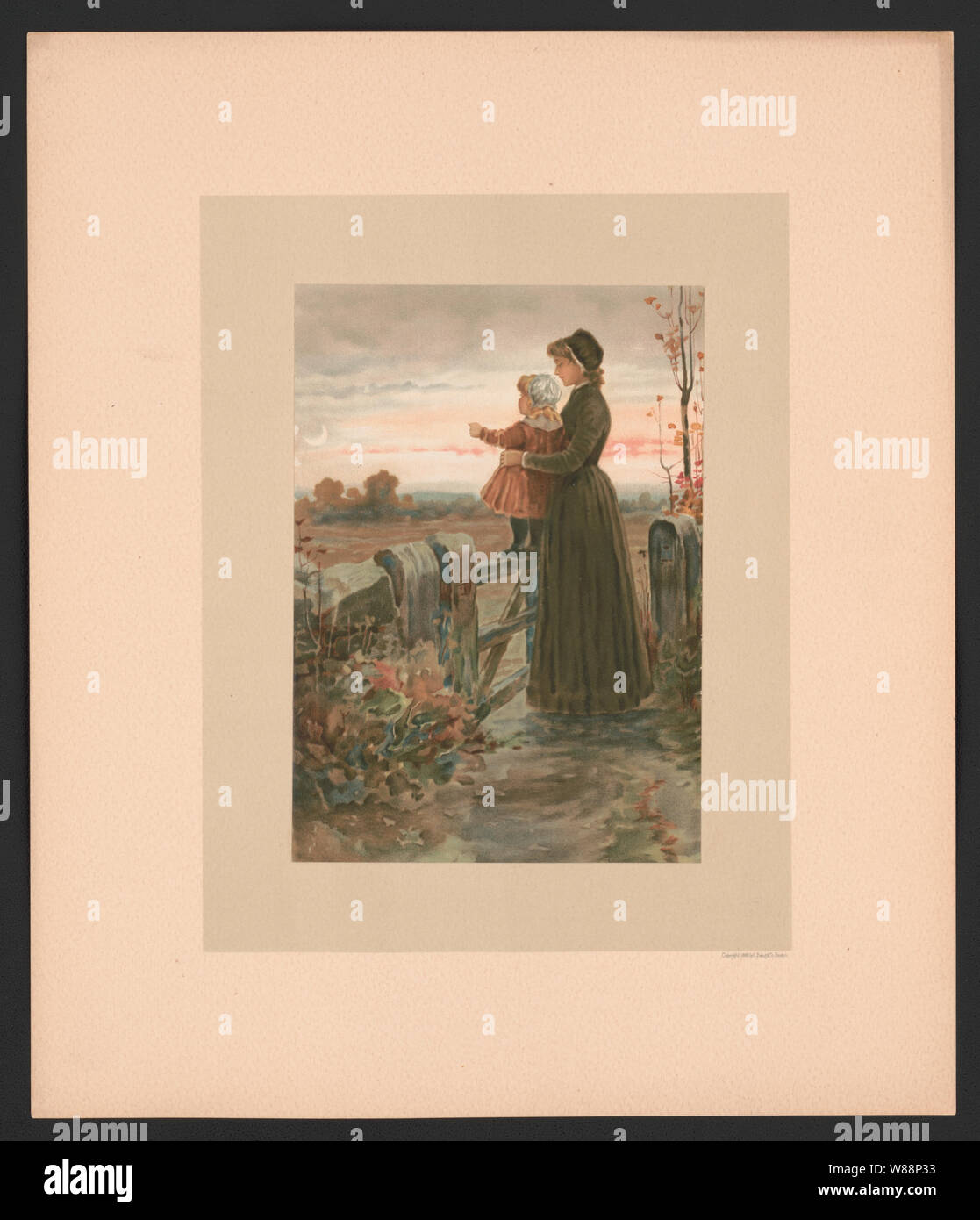 In September - illustration for Baby's Lullaby Book by Charles Stuart ...