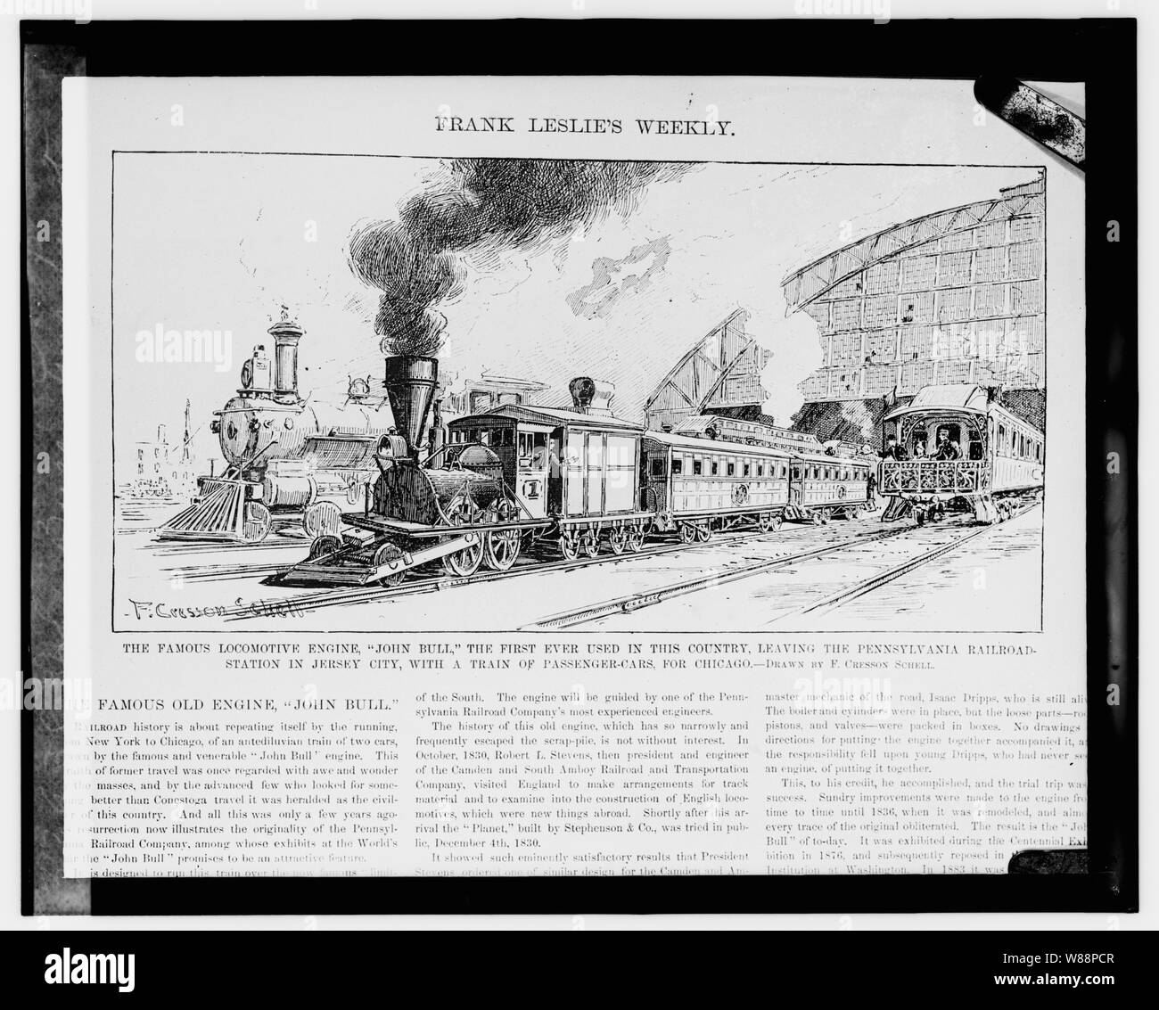 John Bull first locomotive Stock Photo - Alamy