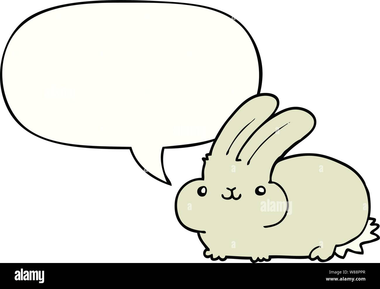 Cartoon illustration rabbit talking hi-res stock photography and images ...