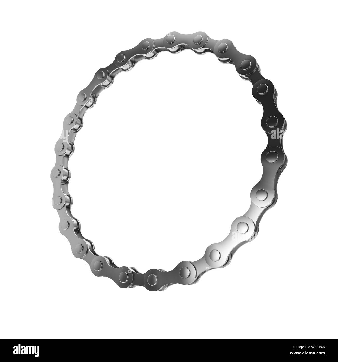Bike chain. 3d illustration isolated on white background Stock Photo ...