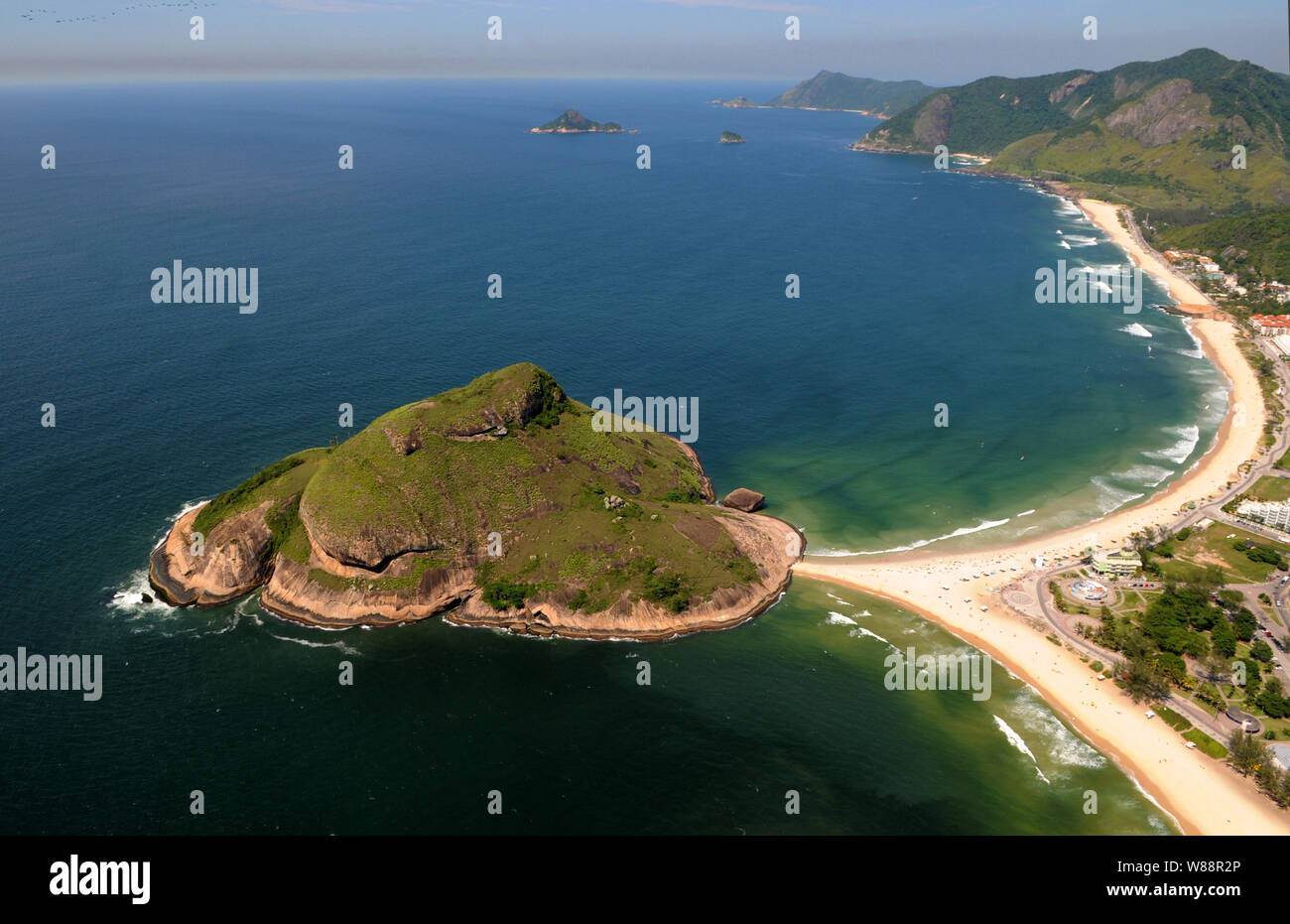 Aerial Photo of Pedra do Pontal, located in the Recreio dos ...