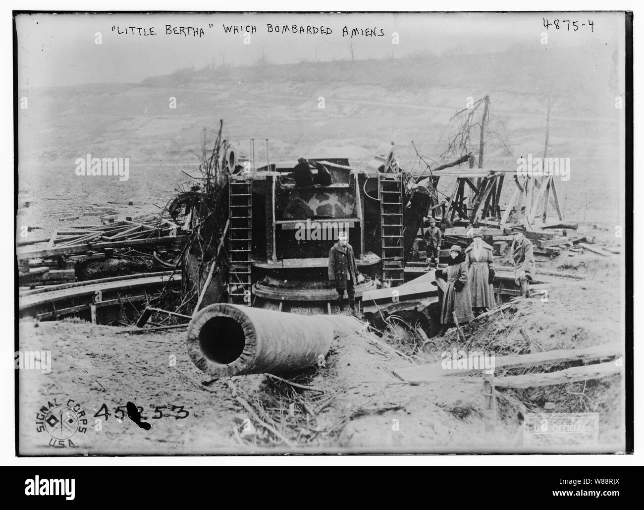 Little Bertha which bombed Amiens Stock Photo - Alamy
