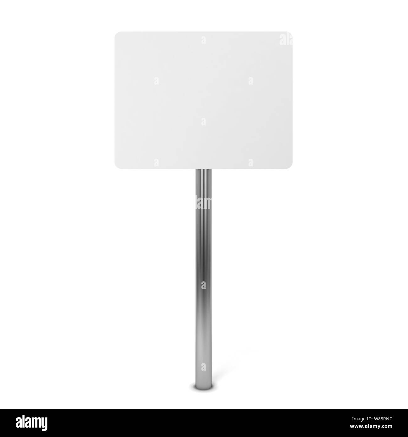 Blank placard. 3d illustration isolated on white background Stock Photo ...