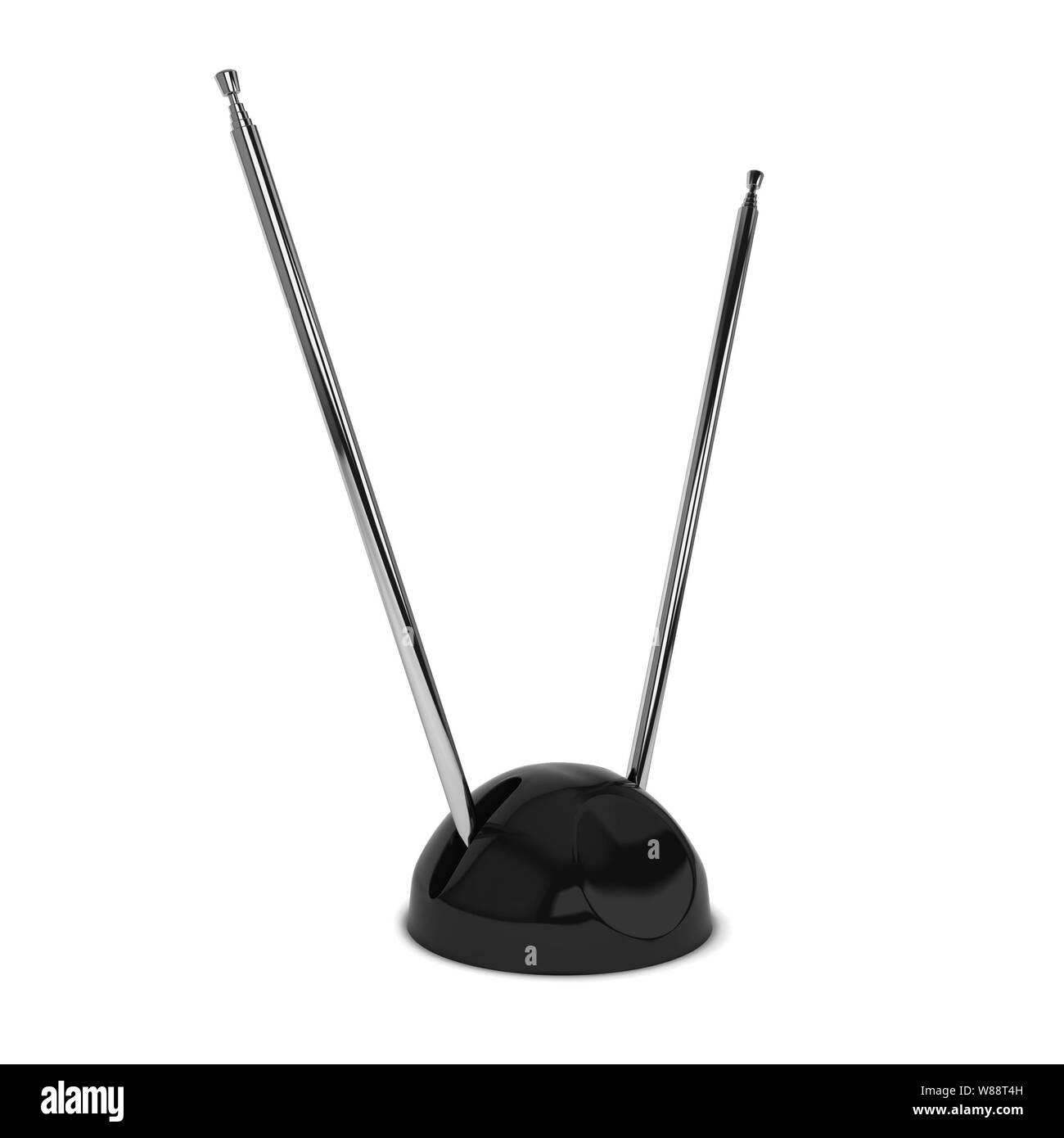 Retro tv antenna. 3d illustration isolated on white background Stock ...