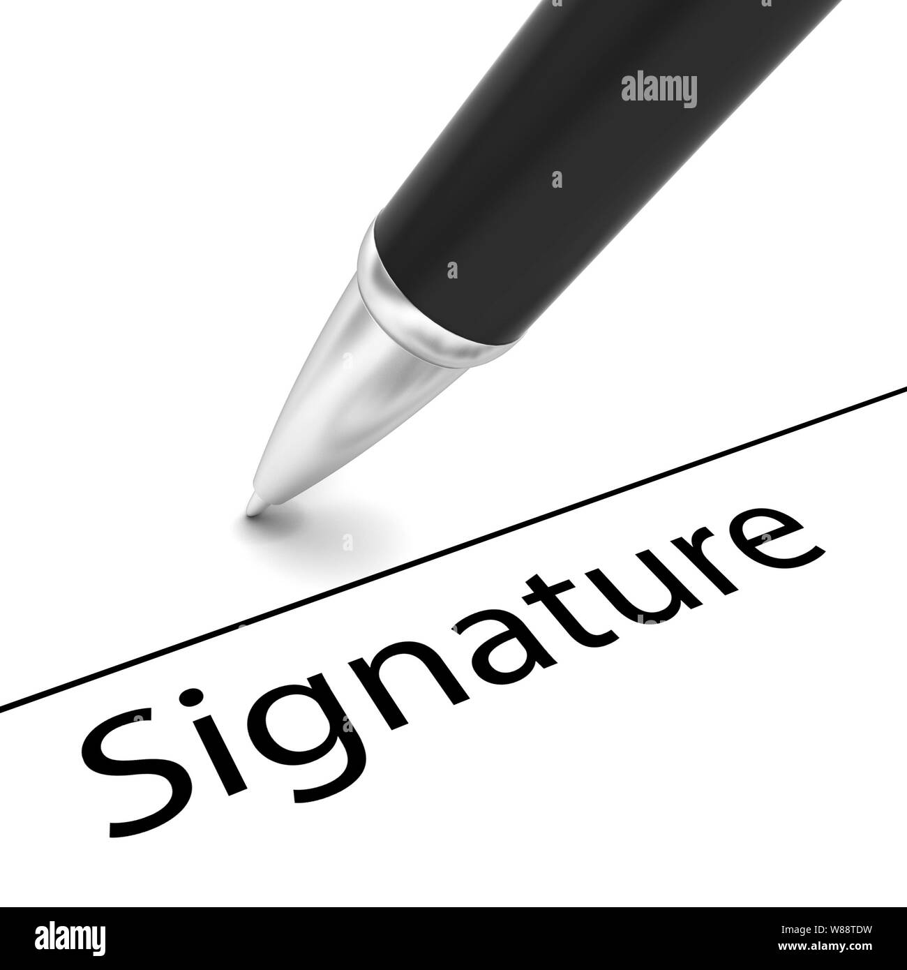 Conclusion of the contract Black and White Stock Photos & Images - Alamy