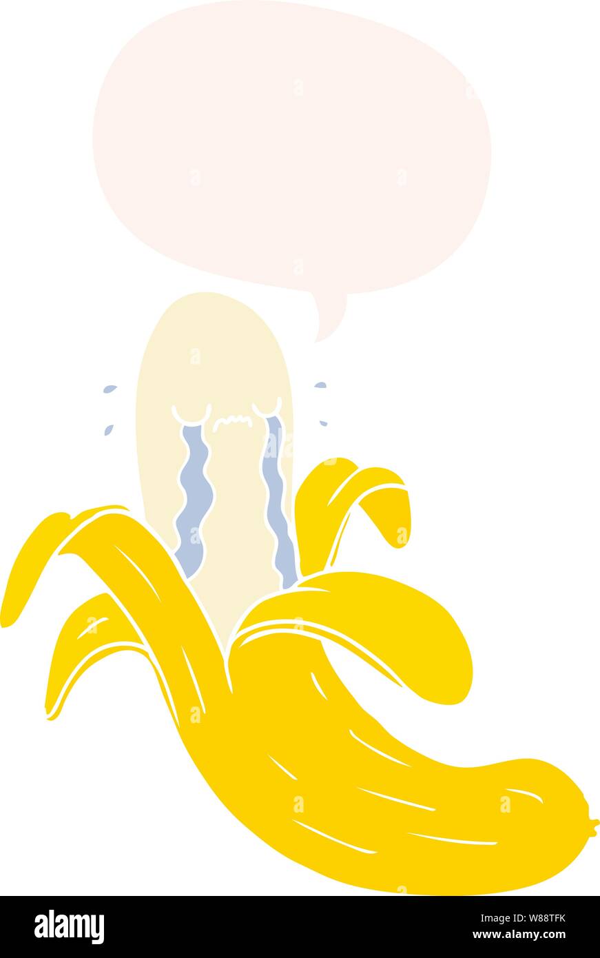 Banana sad face Cut Out Stock Images & Pictures - Alamy