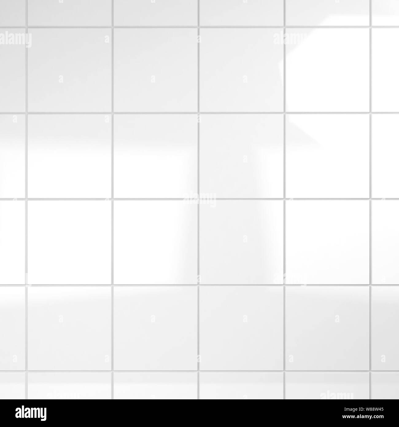 White tiles. 3d background Stock Photo - Alamy