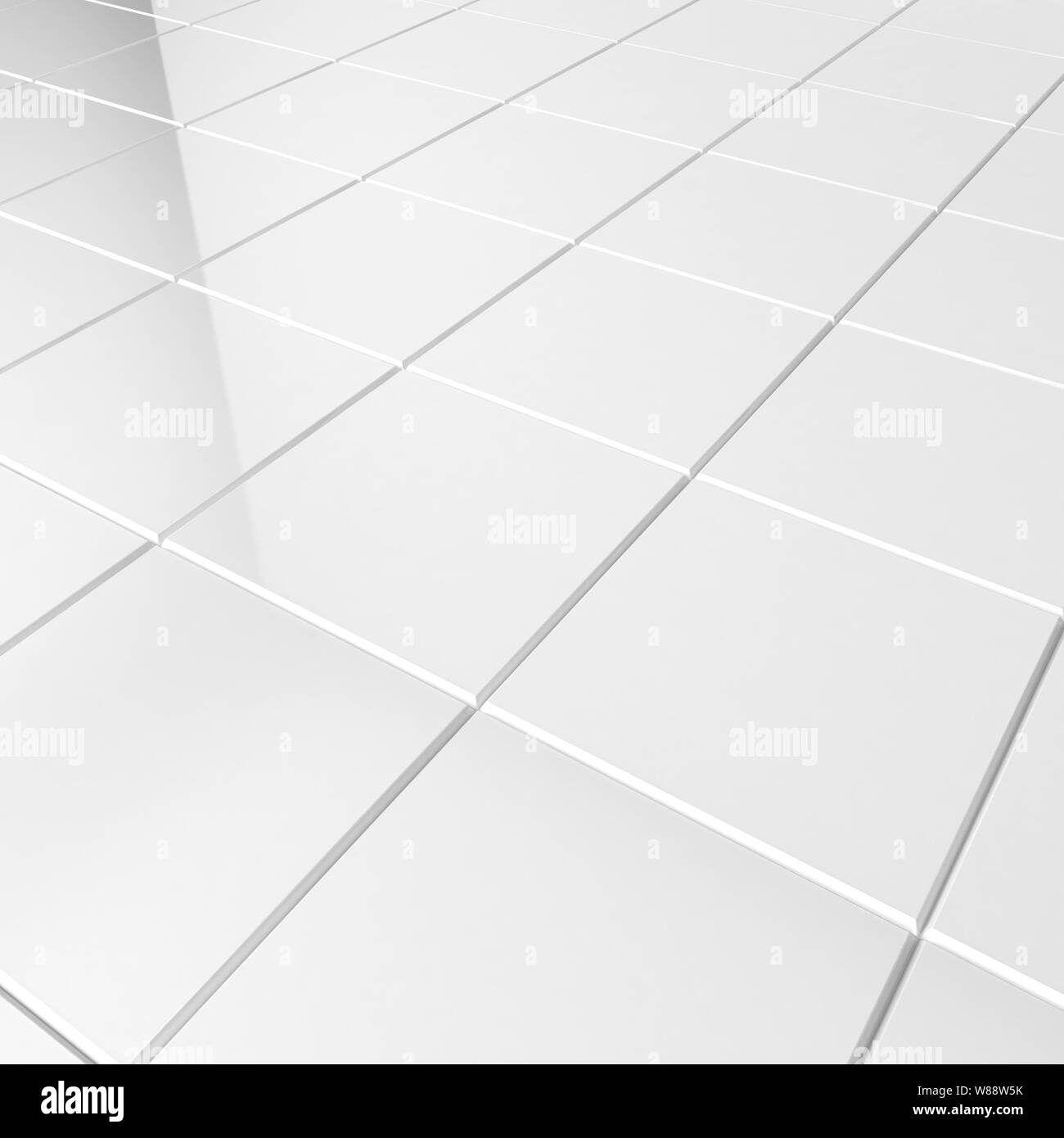 White tiles. 3d background Stock Photo - Alamy