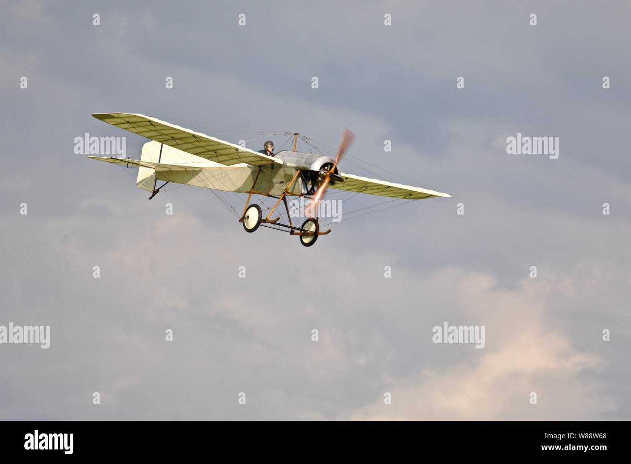 1912 Blackburn monoplane Type D airborne at the Shuttleworth Military ...