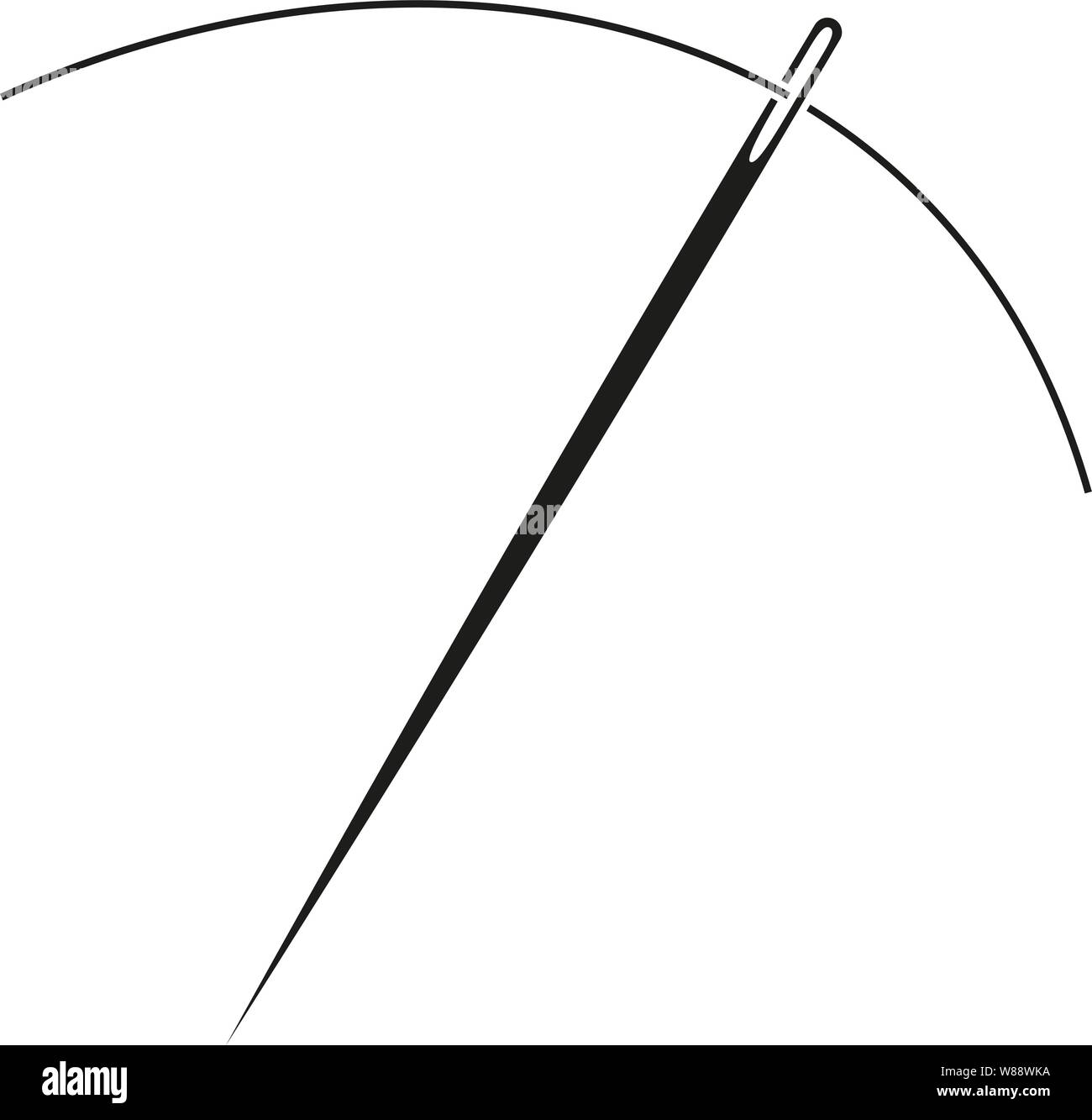 Needle vector modern icon or design element Stock Vector Image & Art ...
