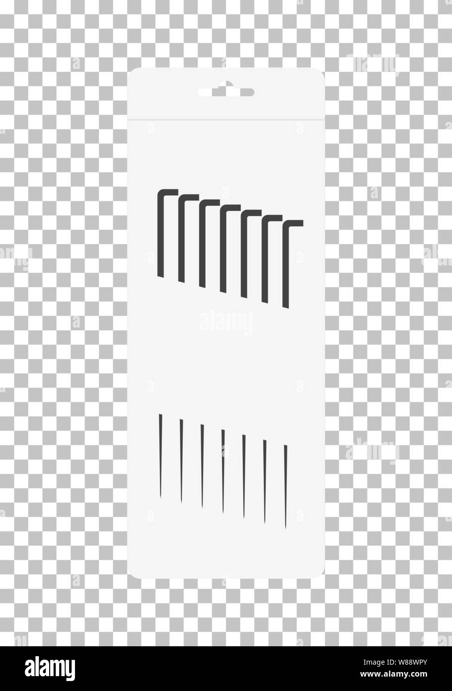 Acupuncture needles set of different types, hand drawn doodle, sketch ...