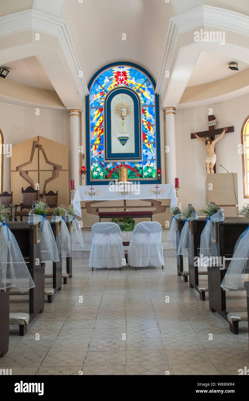 Todos Santos Mission the interior of the church, Todos Santos Baja ...
