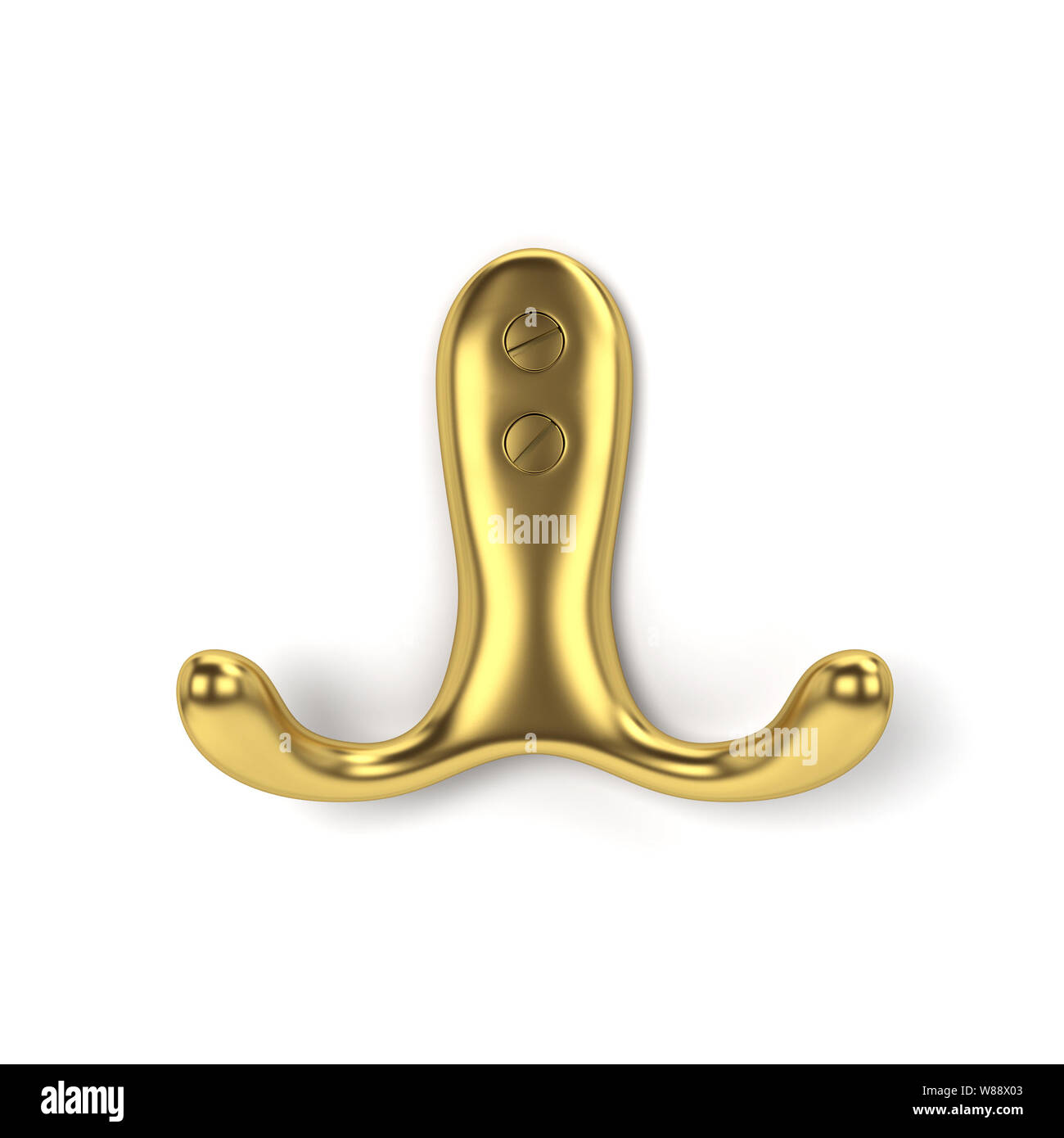 Wall hook. 3d illustration isolated on white background Stock Photo - Alamy