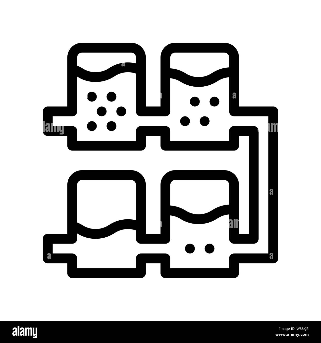 Multiple Tier System Water Treatment Vector Icon Stock Vector Image ...