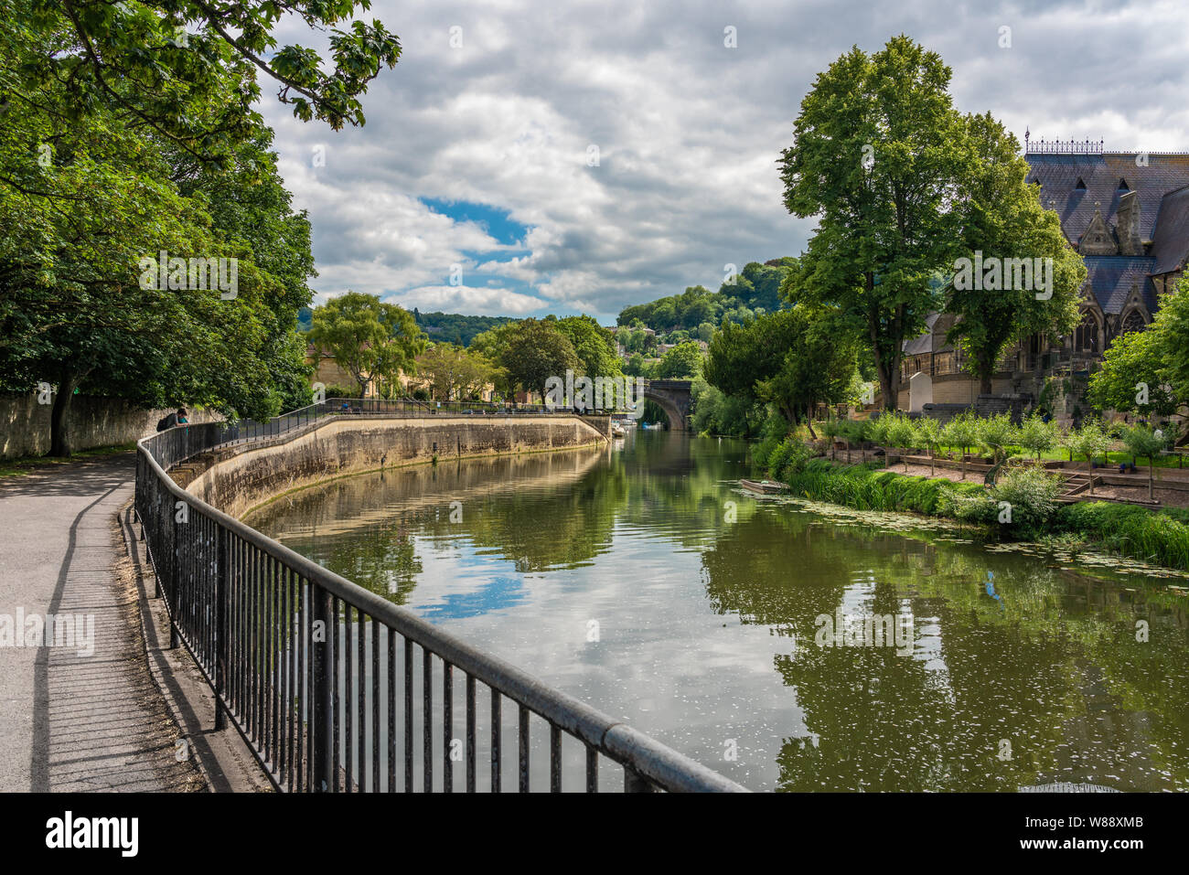 Scenery of the RIver Avon in Bath, England Stock Photo - Alamy