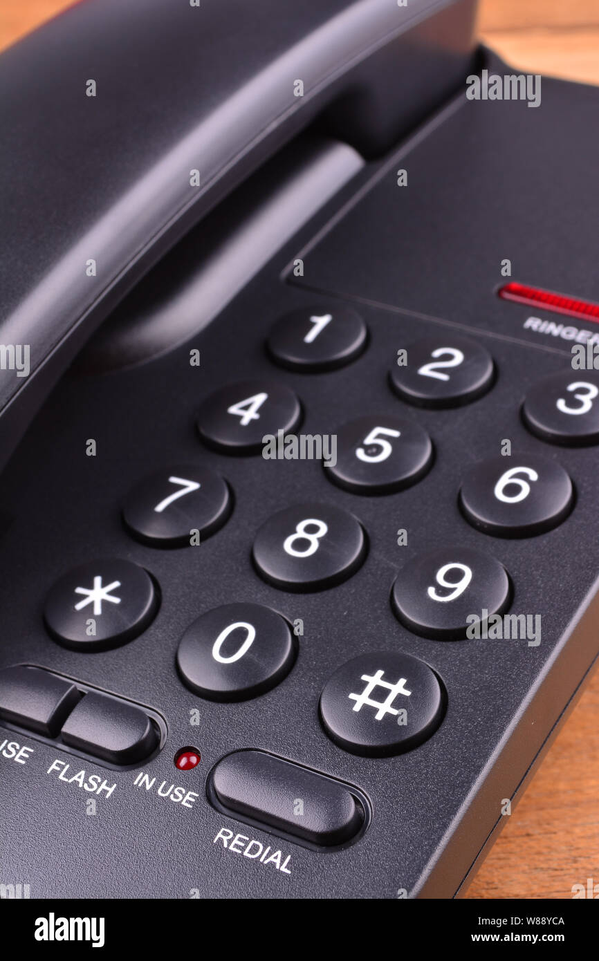 Telephone service in hotel room hi-res stock photography and images - Alamy