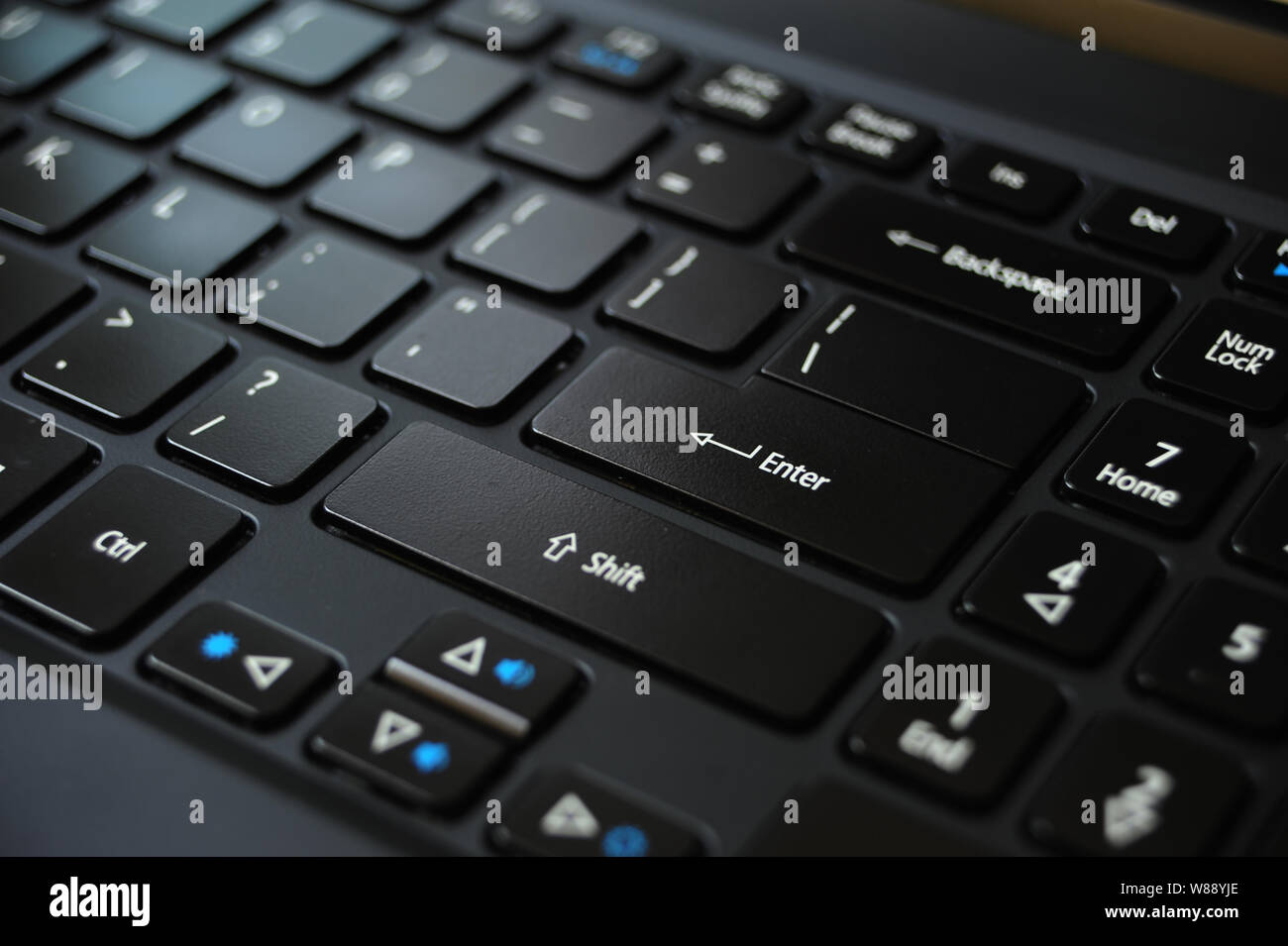 Keyboard enter key Stock Photo - Alamy