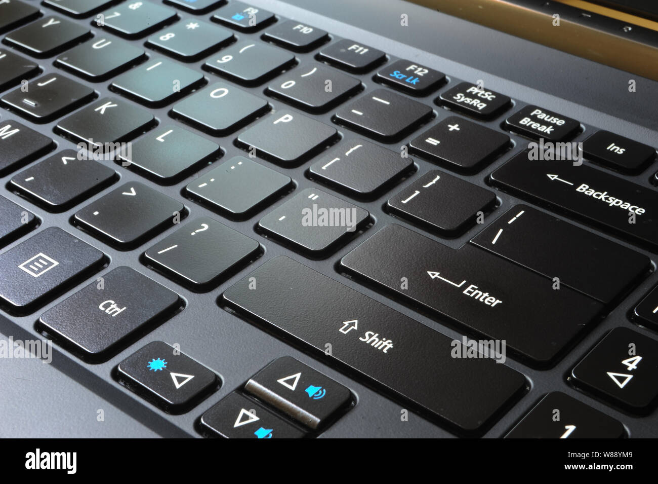 Keyboard enter key Stock Photo - Alamy
