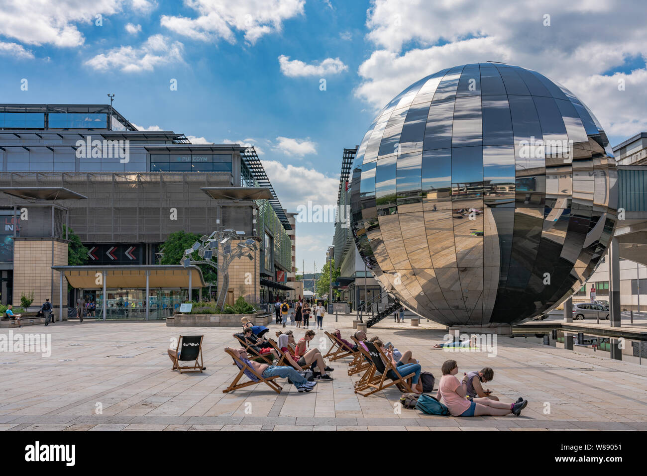 View of the Planetarium landmark at the We The Curious Museum in ...