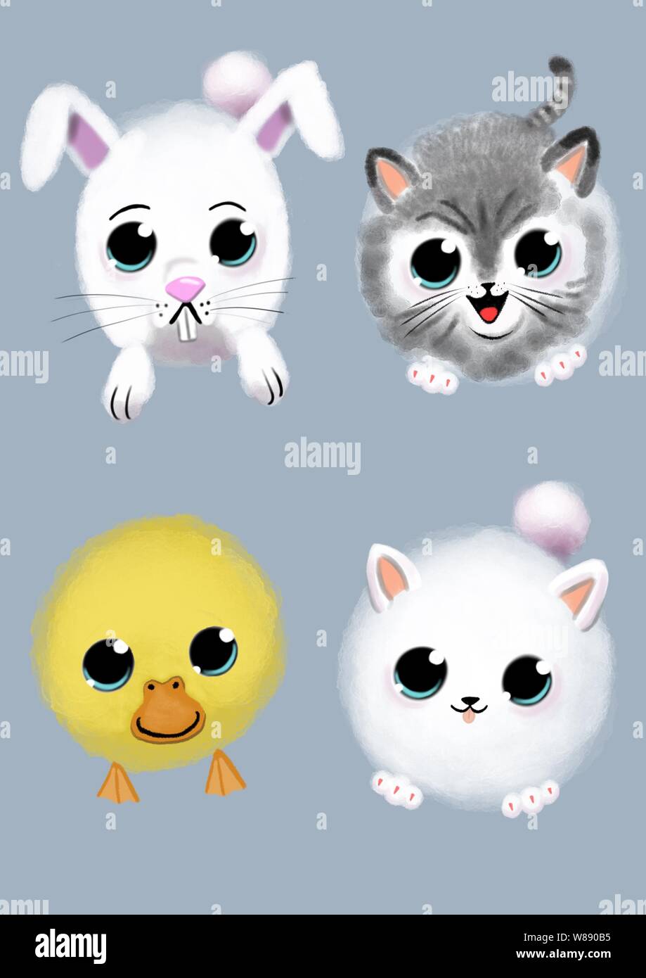 Cute anime girls eyes hi-res stock photography and images - Alamy