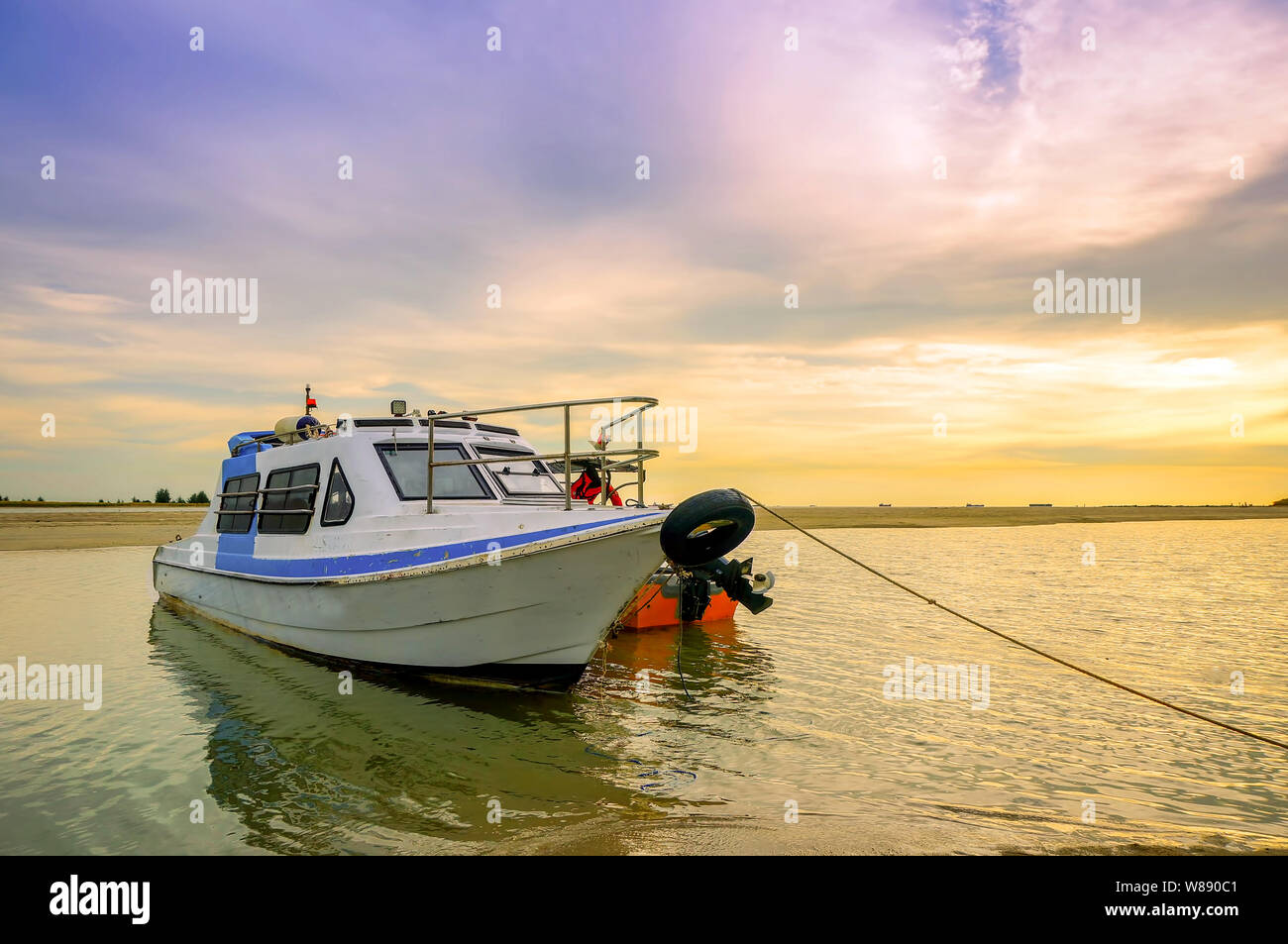 Motorized sail boat hi-res stock photography and images - Alamy