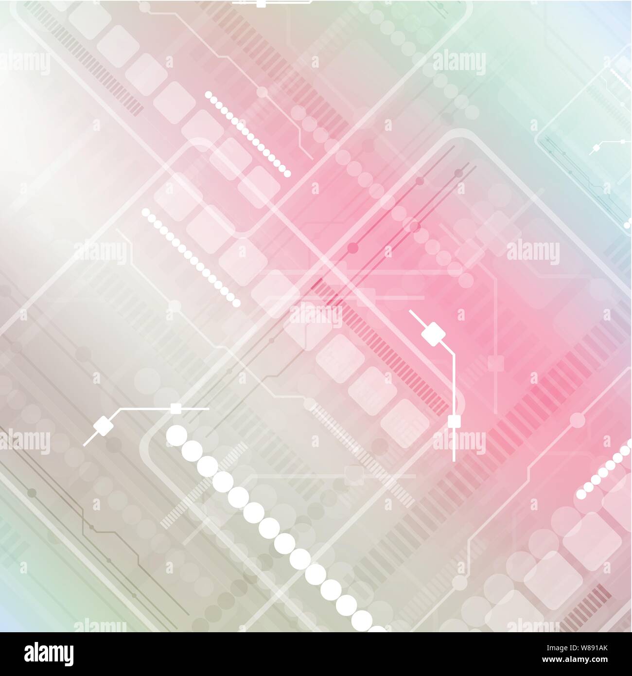 Bright pink abstract technology background. Vector design Stock Vector ...