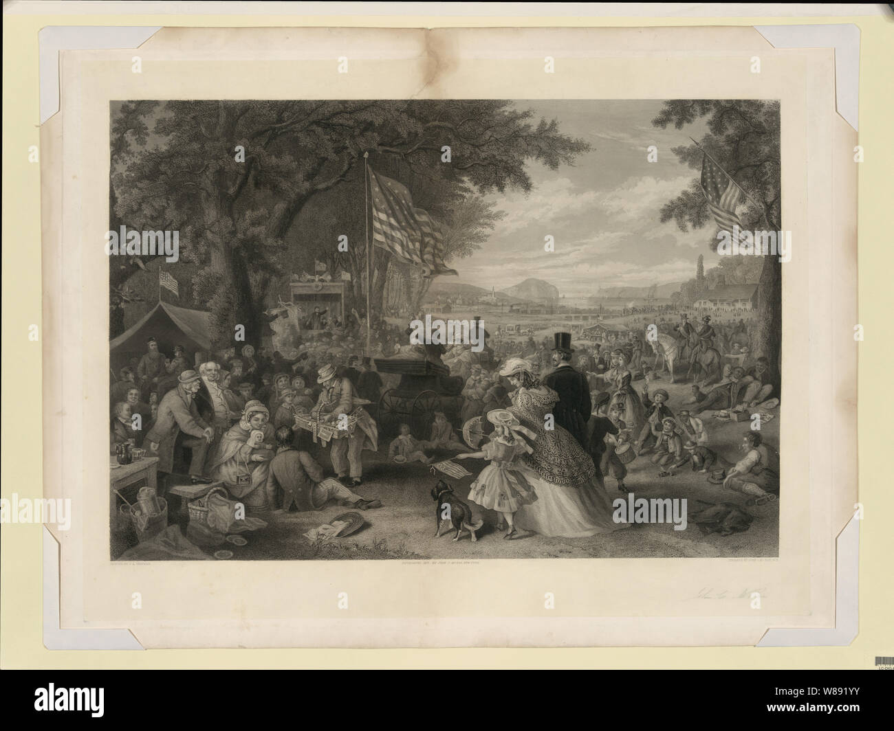 The day we celebrate 1876 / painted by F.A. Chapman ; engraved by John ...