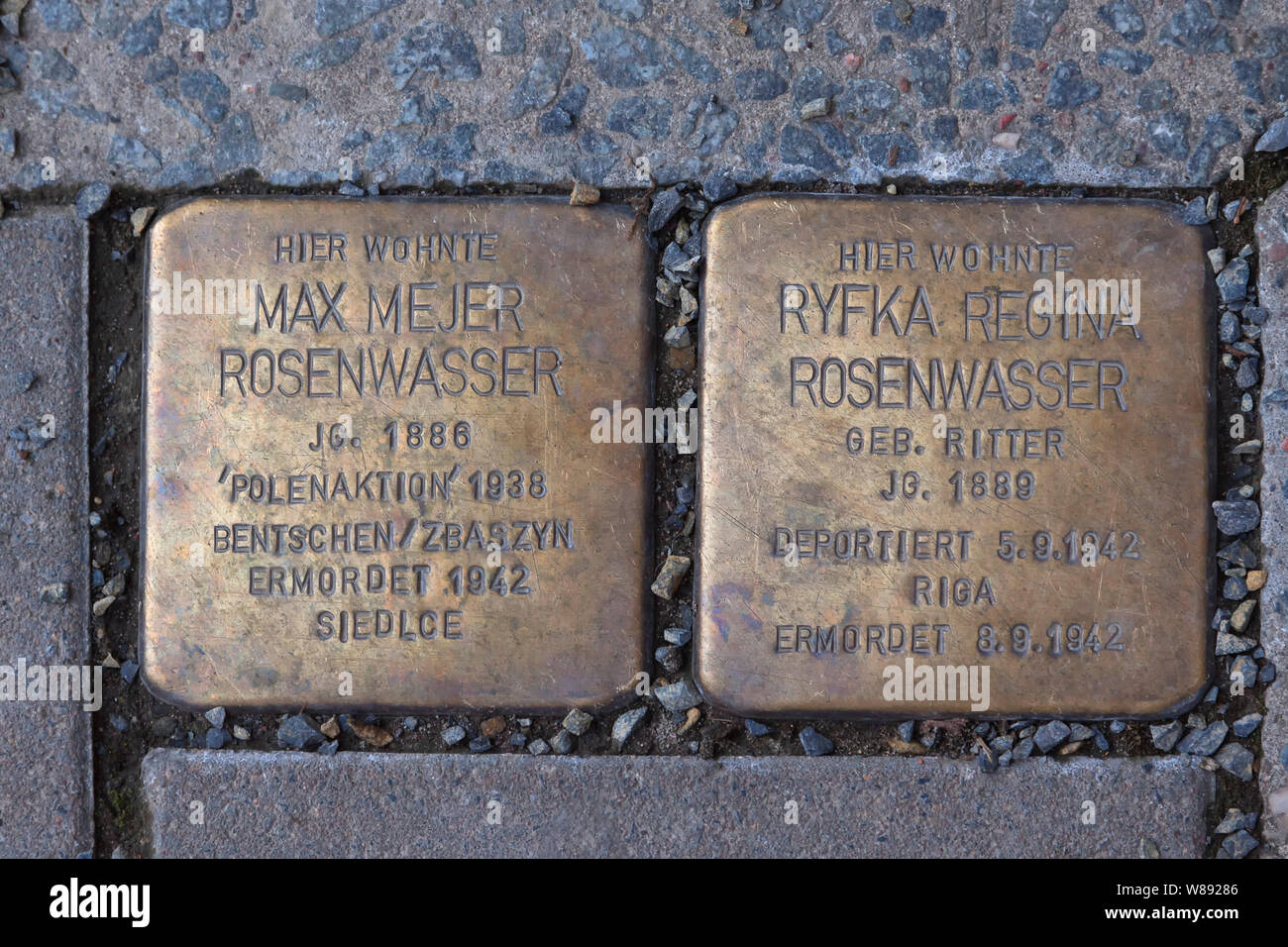 Stolpersteine stumbling blocks in pavement hi-res stock photography and ...