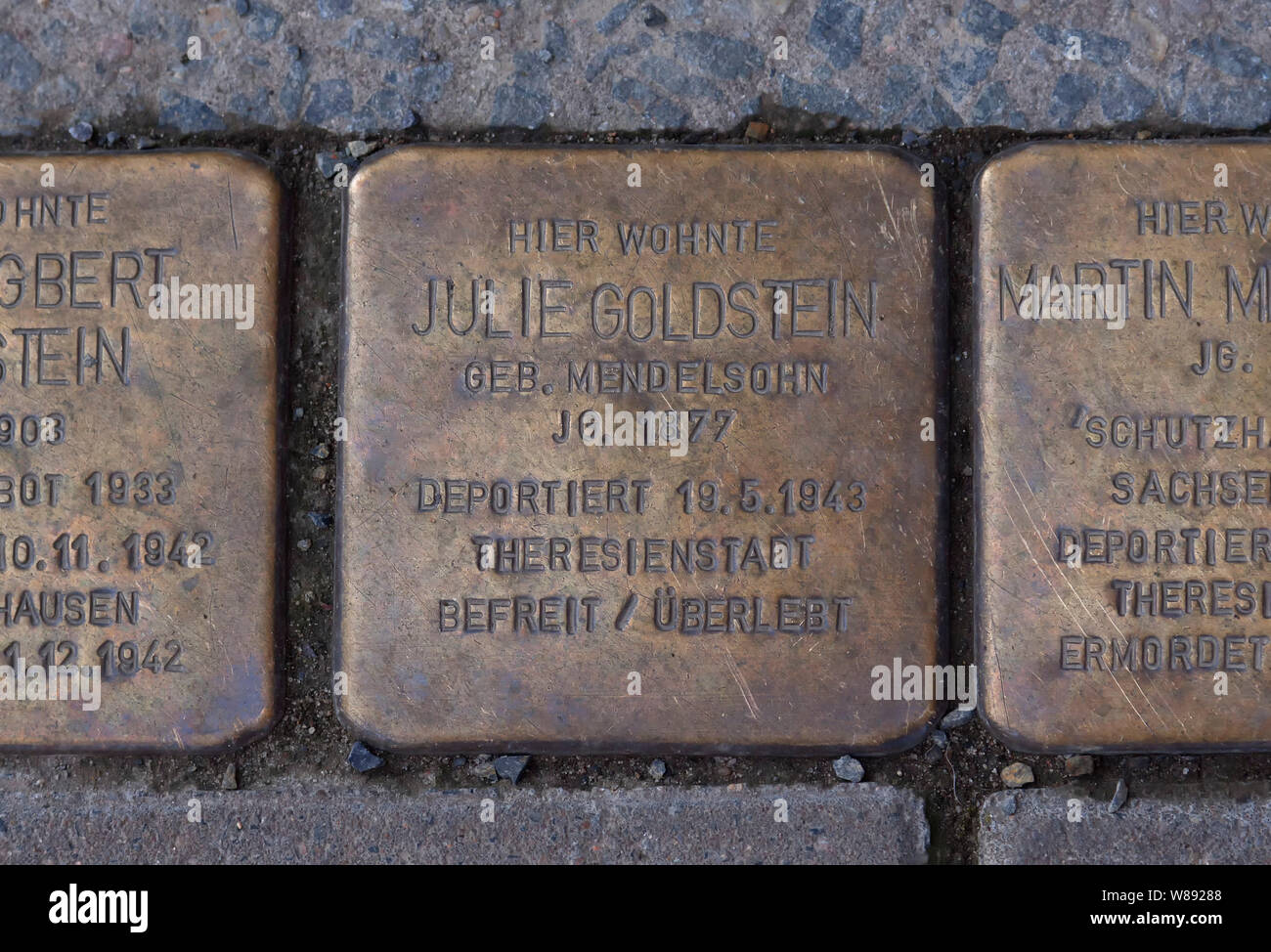 Stolpersteine stumbling blocks in pavement hi-res stock photography and ...