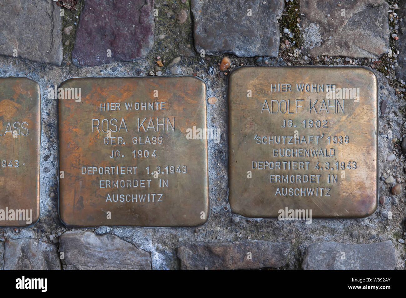 Stolperstein kahn hi-res stock photography and images - Alamy