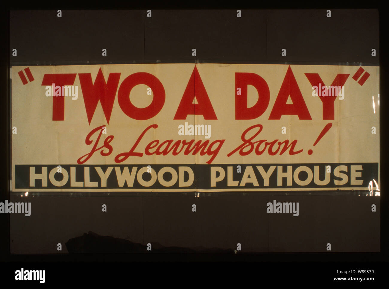 Two a day is leaving soon Stock Photo - Alamy