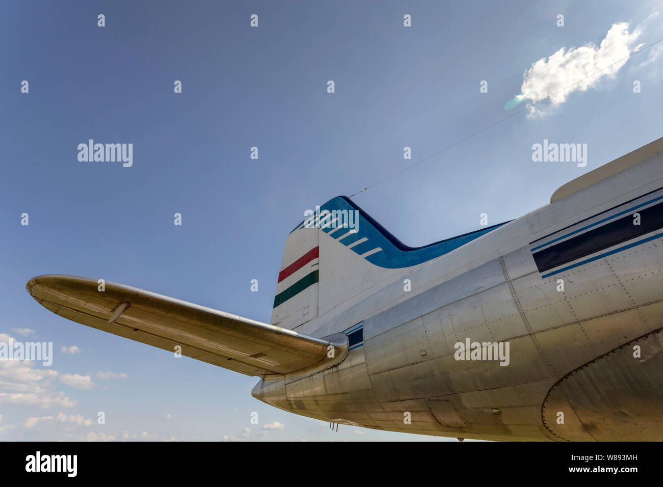 Old soviet twin-engine airplane Stock Photo - Alamy