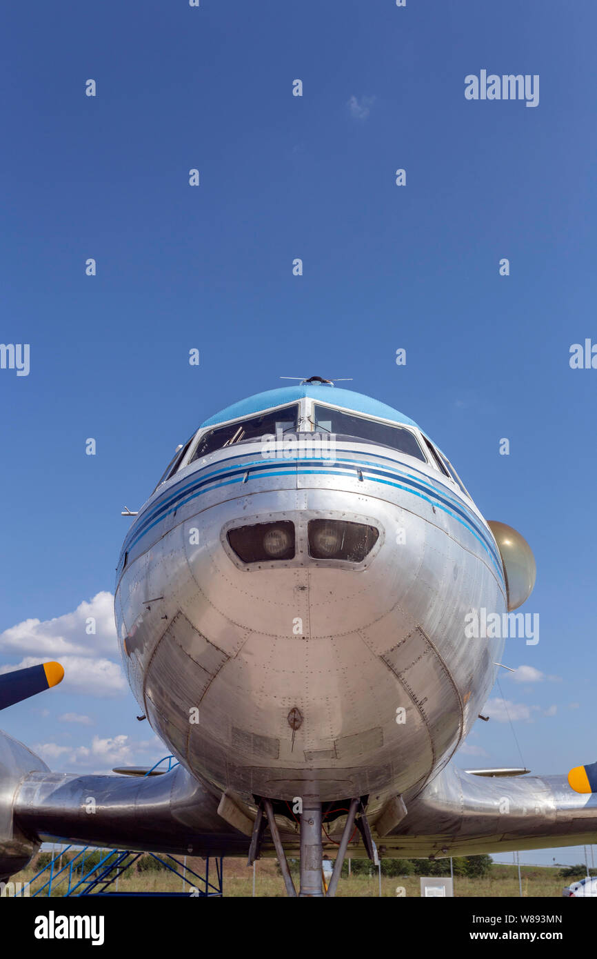 Old soviet twin-engine airplane Stock Photo - Alamy