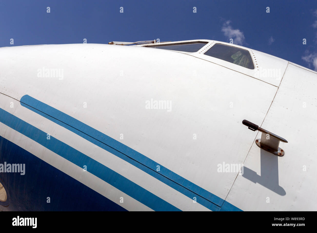 Old soviet three-engined jet airliner Stock Photo - Alamy