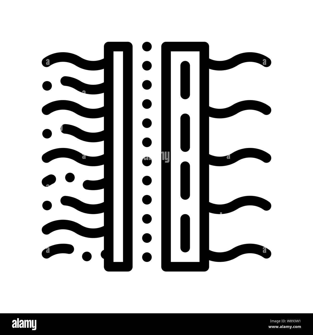 Water Treatment Filter Vector Sign Thin Line Icon Stock Vector Image ...