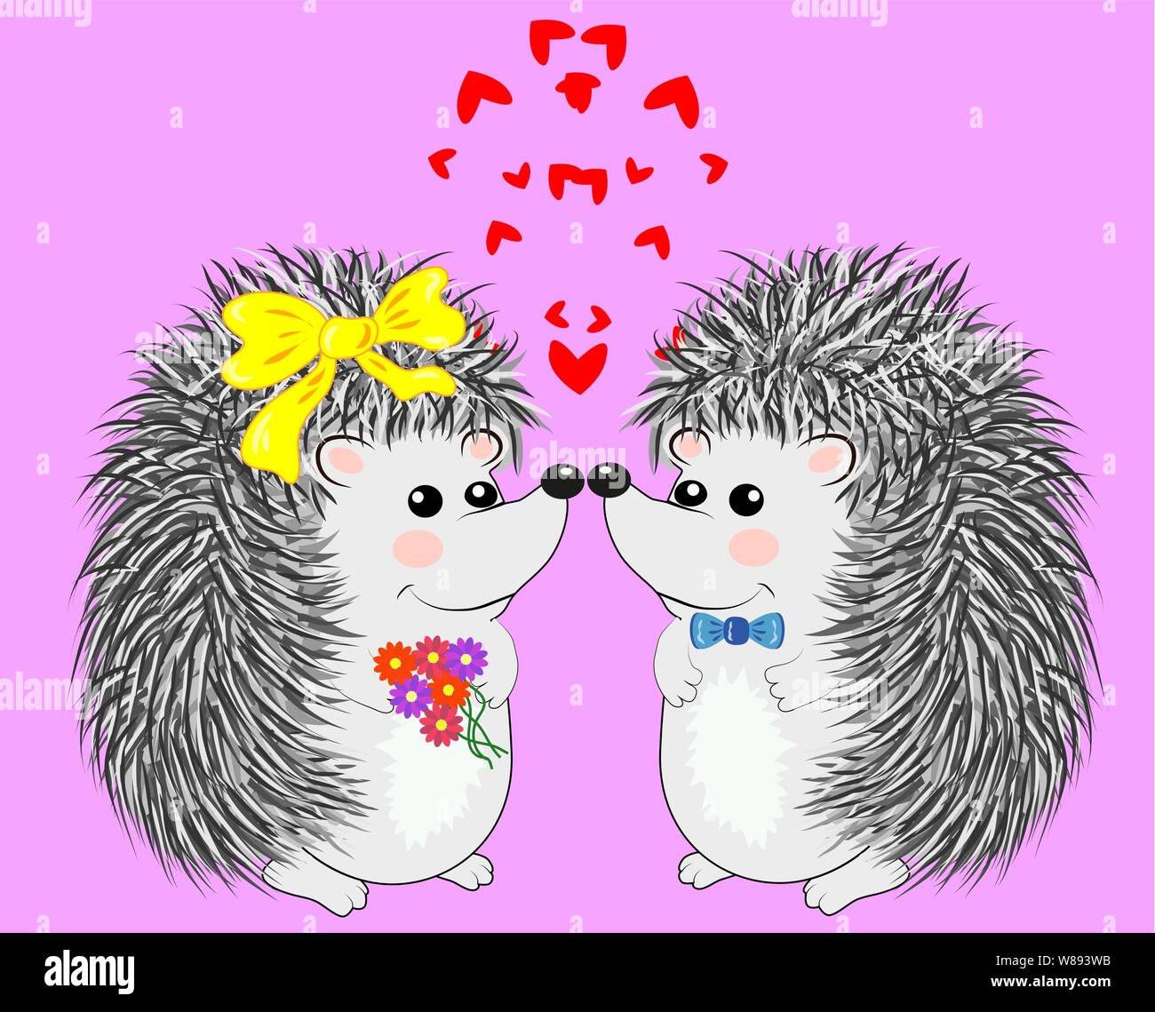 Cute pair of animals Stock Vector Images - Alamy