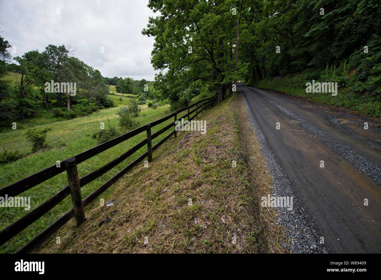 UNITED STATES - June 10, 2019: Snake Hill Road near the Town of ...