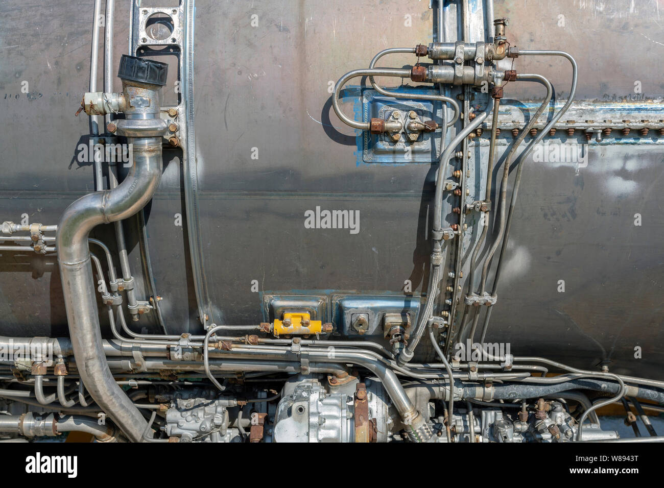 Old russian jet engine Stock Photo - Alamy