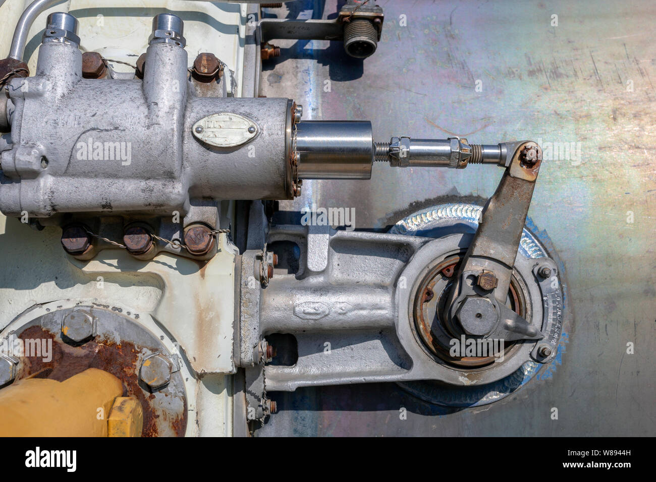 Old russian jet engine Stock Photo - Alamy