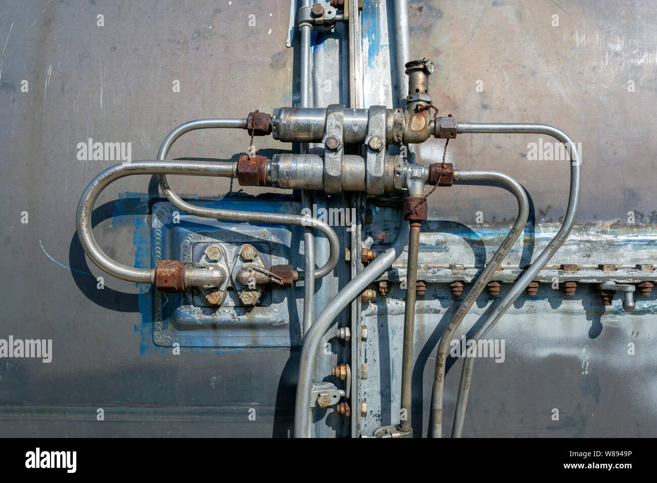 Old russian jet engine Stock Photo - Alamy