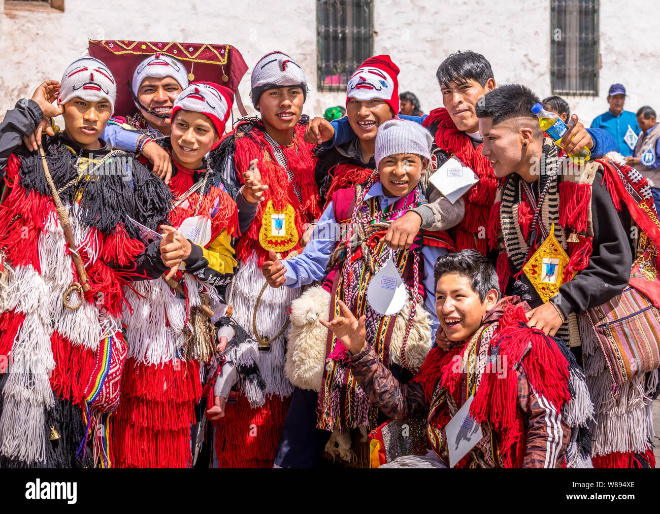 Cuzco, Peru - May 3, 2019. Celebration of Peruvian religious holiday ...