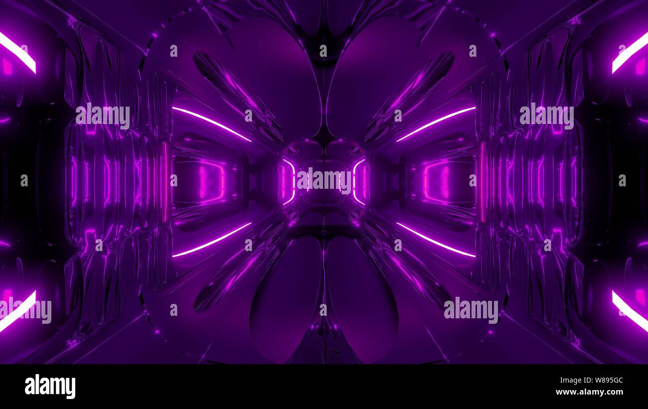 alien ship corridor tunnel wallpaper 3d rendering 3d illustration ...