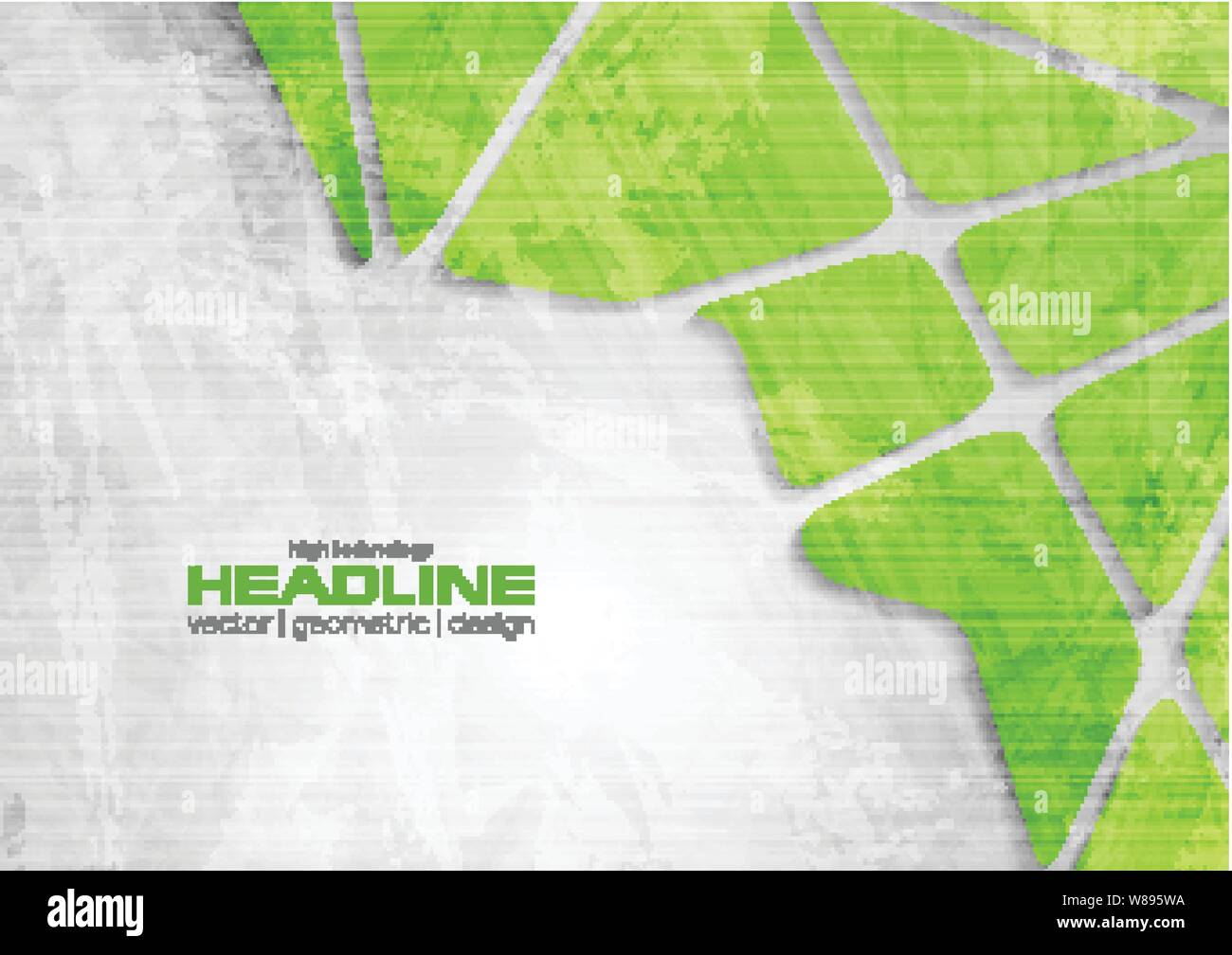 Green and grey tech grunge corporate background. Vector design Stock ...