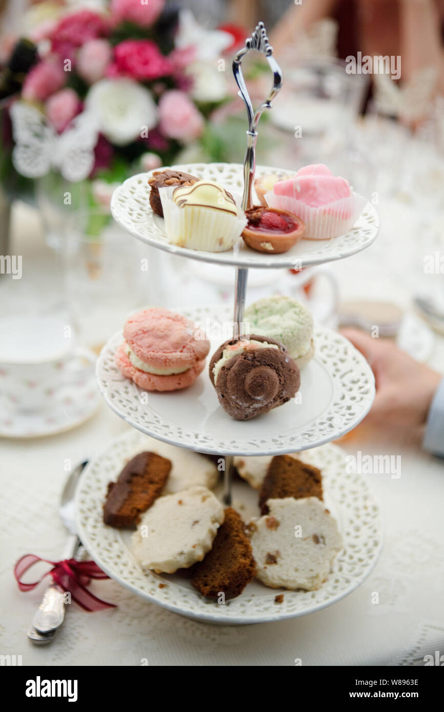 Afternoon Tea Cake Stand High Resolution Stock Photography and Images ...
