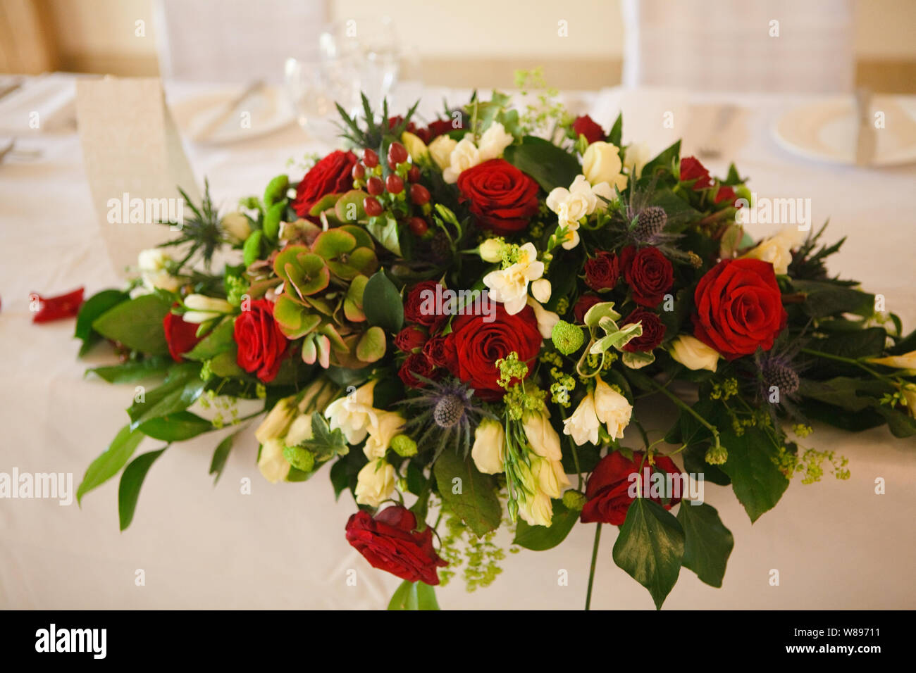 Wedding Floral Decorations Stock Photo - Alamy
