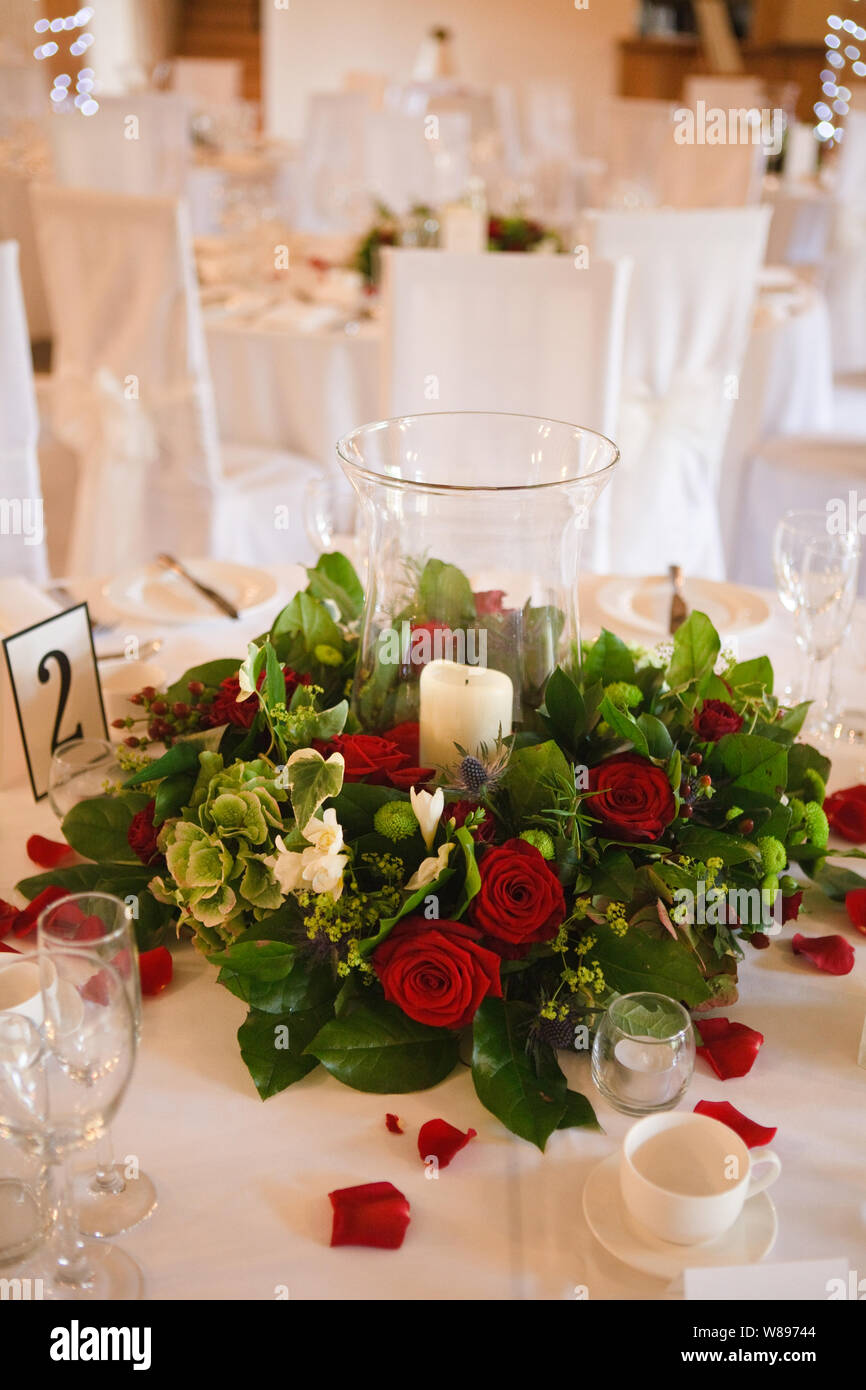 Wedding Floral Decorations Stock Photo - Alamy