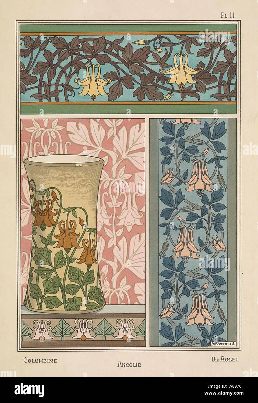 1900 textile art nouveau hi-res stock photography and images - Alamy