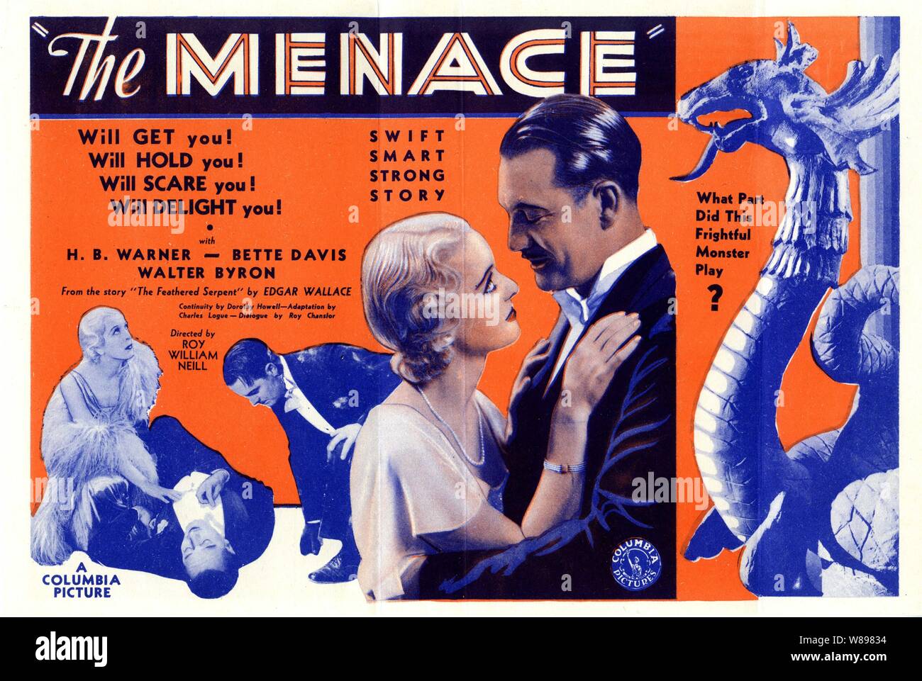 BETTE DAVIS NATALIE MOORHEAD and WALTER BYRON in THE MENACE 1932 ...